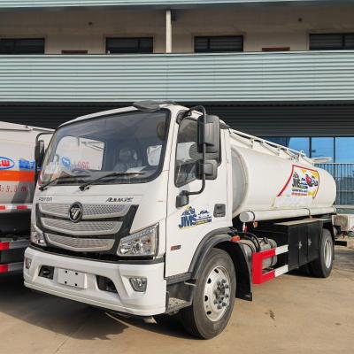 China Foton Aumark RHD Petrol Tank Truck 8500L Mobile Fuel Tanker Dispensing Truck for sale