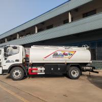 China Foton Aumark RHD Petrol Tank Truck 8500L Mobile Fuel Tanker Dispensing Truck for sale