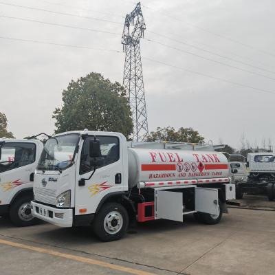 China FAW 5000L Oil Tanker Truck 8 Tons 10cbm 11CBM 12CBM Fuel Bowser Truck for sale