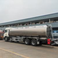 China HOWO Euro 6 8X4 31cbm Heavy Fuel Tanker Truck Aluminum Alloy Diesel Bowser Tanker for sale