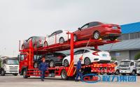 China Dongfeng 4X2 One Drive Five Car Carrier Flatbed Wrecker Towing Truck for sale
