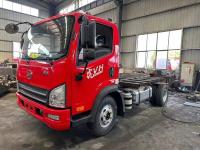China FAW Flatbed Heavy Duty Flatbed Low Bed Excavator Transport Truck for sale