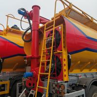 China 60m3 30 Tons Chicken Food Bulk Feed Trailer Animal Bulk Feed Delivery Tank Conveyor Transport Trailer for sale