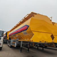 China 60m3 30 Tons Chicken Food Bulk Feed Trailer Animal Bulk Feed Delivery Tank Conveyor Transport Trailer for sale