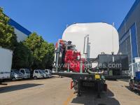 China 3 Axles Transport Bulk Powder Truck Transport Grain Animal Feed Tank Truck Trailer for sale
