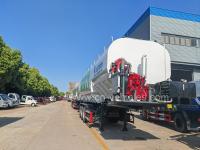 China 3 Axles Transport Bulk Powder Truck Transport Grain Animal Feed Tank Truck Trailer for sale