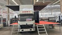 China Sinotruck HOWO Mobile Music Stage Truck Self Powered LED Advertising Truck for sale