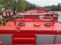 China ISUZU Giga 6000Liter Water Tanker Fire Truck 2000Liter Foam Fire Fighting Truck for sale