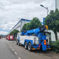 China ISUZU GIGA Heavy Duty Wrecker Trucks 30Ton 360 Degree Rotation Road Rescue Truck for sale