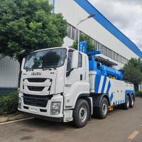 China ISUZU GIGA Heavy Duty Wrecker Trucks 30Ton 360 Degree Rotation Road Rescue Truck for sale