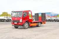 China Shacman X9 Flatbed Wrecker Tow Towing Recovery Platform Truck  for sale