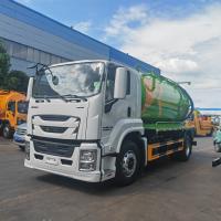 China ISUZU GIGA 16CBM Sewage Vacuum Fecal Suction Tank Cleaning Tanker Truck for sale