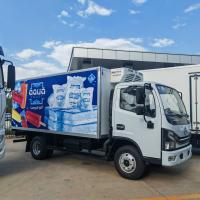 China Dongfeng Dollicar 5 Ton Cold Storage Freezer Refrigerated Box Van Truck for sale