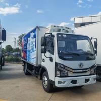 China Dongfeng Dollicar 5 Ton Cold Storage Freezer Refrigerated Box Van Truck for sale
