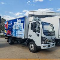 China Dongfeng Dollicar 5 Ton Cold Storage Freezer Refrigerated Box Van Truck for sale