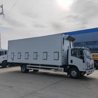 China ISUZU Intelligent Live Baby Chick Day Old Chicken Transport Double Temperature Unit Poultry Delivery Truck for sale