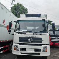 China Dongfeng KR Hydraulic Lift Gate Transport Food Truck With Carrier Refrigerator Freezer Box for sale