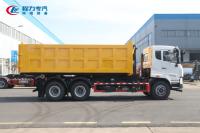 China HOWO 3 Axle Hook Lift Abrol Truck With 3 Ton Folding Ipsilon Xcmg Crane For Contruction Garbage for sale