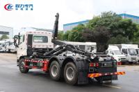 China HOWO 3 Axle Hook Lift Abrol Truck With 3 Ton Folding Ipsilon Xcmg Crane For Contruction Garbage for sale