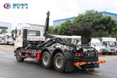 China HOWO 3 Axle Hook Lift Abrol Truck With 3 Ton Folding Ipsilon Xcmg Crane For Contruction Garbage for sale