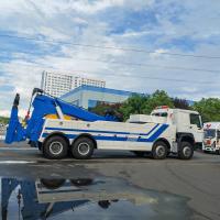 China HOWO 400HP 12 Wheel 50 Ton Recovery Rotator Wrecker Tow Road Rescue Truck for sale