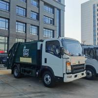 China Sinotruck Howo Right Hand dumpster Robust Compactor Garbage truck for sale