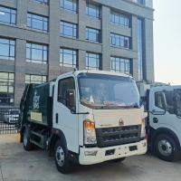 China Sinotruck Howo Right Hand dumpster Robust Compactor Garbage truck for sale