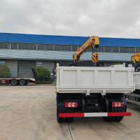China JAC RHD Cargo Truck With XCMG KSQS68-3 3.2Ton 3 Sections Boom Straight Crane Truck for sale