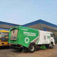 China Shacman L3000 Vacuum Cleaner Sweeping Washing Suciton Sweep Washer Road Sweeper Cleaning Truck for sale