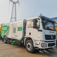 China Shacman L3000 Vacuum Cleaner Sweeping Washing Suciton Sweep Washer Road Sweeper Cleaning Truck for sale