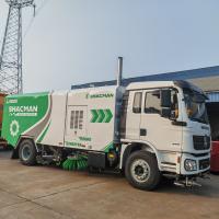 China Shacman L3000 Vacuum Cleaner Sweeping Washing Suciton Sweep Washer Road Sweeper Cleaning Truck for sale
