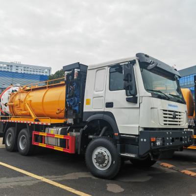 China HOWO 6*6 All Wheel Drive Vacuum Sewage Cleaning Tank Tanker Septic Suction Jetting Truck for sale