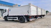 China Dongfeng Hanging Bucket Side Self Load Rubbish Waste Garbage Truck For Street Garbage Collection for sale