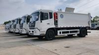 China Dongfeng Hanging Bucket Side Self Load Rubbish Waste Garbage Truck For Street Garbage Collection for sale