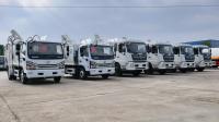 China Dongfeng Hanging Bucket Side Self Load Rubbish Waste Garbage Truck For Street Garbage Collection for sale