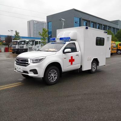 China Isuzu 4X2 4X4 Square Cabin Patient Pickup Cabin Patient Delivery Emerency Rescue Ambulance for sale