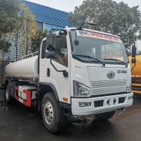 China FAW Stainless Steel Drinking Water Dairy Cattle Farm Fresh Water Tanker Sprinkle Truck for sale