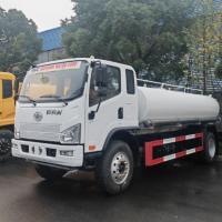 China FAW Stainless Steel Drinking Water Dairy Cattle Farm Fresh Water Tanker Sprinkle Truck for sale