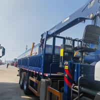 China HOWO Heavy Duty Folding Hydraulic Telescopic Knuckle Boom Truck With GSQS250-5 Crane for sale