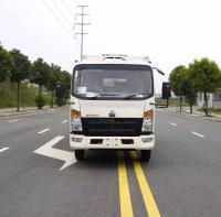 China HOWO Double Cabin Refrigerator Refrigerated Van Box Transport Food Cooling Cargo Truck With Tailgate for sale