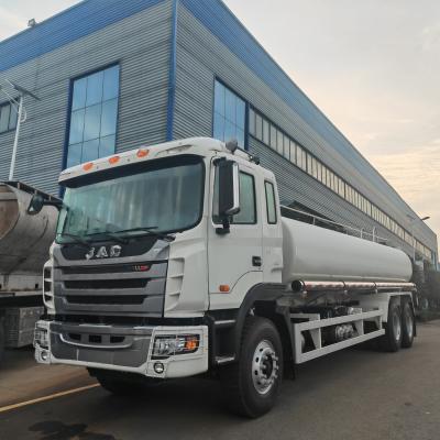 China JAC Stainless steel Fresh Milk Edible Oil Transport Tank Water Tanker Delivery Truck for sale