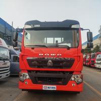 China HOWO Flatbed Excavator Mixer Transport Heavy Engineering Equipment Machinery Truck With Climbing Ladder for sale