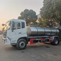 China Dongfeng Food Grade Storage Stainless steel Cooking Oil Fuel Tanker Drinking Water Transport Tanker Truck for sale