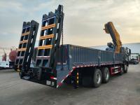 China Howo Truck Mounted 16ton Articulated Knuckle Boom Loader Crane Truck for sale