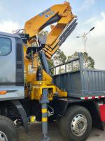 China Howo Truck Mounted 16ton Articulated Knuckle Boom Loader Crane Truck for sale