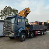 China Howo Truck Mounted 16ton Articulated Knuckle Boom Loader Crane Truck for sale