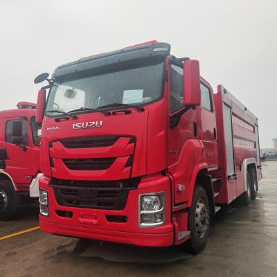 China ISUZU Giga Fire Truck Engine firetruck Tender Foam Fire Fighting Rescue Vehicles for sale