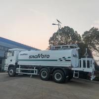 China Shacman Left Hand Drive Water Bowser Tanker Cannon Sprinkler Sprayer Transporting Truck for sale