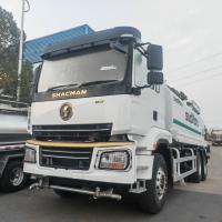 China Shacman Left Hand Drive Water Bowser Tanker Cannon Sprinkler Sprayer Transporting Truck for sale