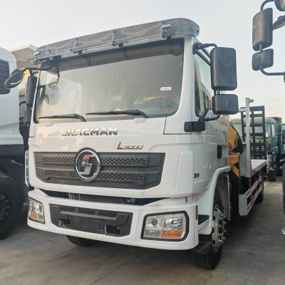 China Shacman L3000 Heavy Duty Wrecker XCMG SQZ105 Crane Tow Flatbed Truck for sale